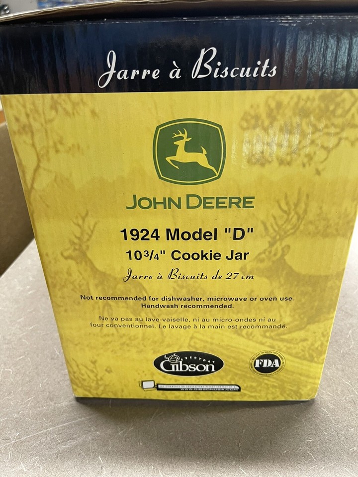 John Deere 1924 Model D General Purpose Tractor Ceramic Cookie Jar by ...