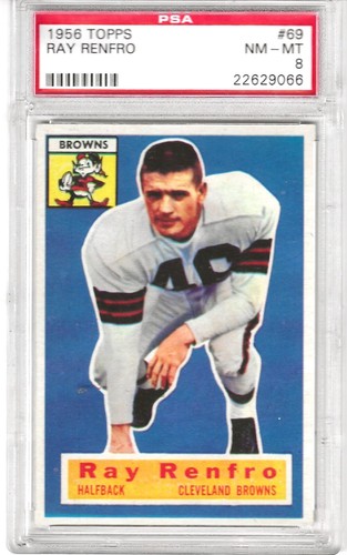 1956 Topps Football #69 Ray Renfro PSA 8 NQ | eBay