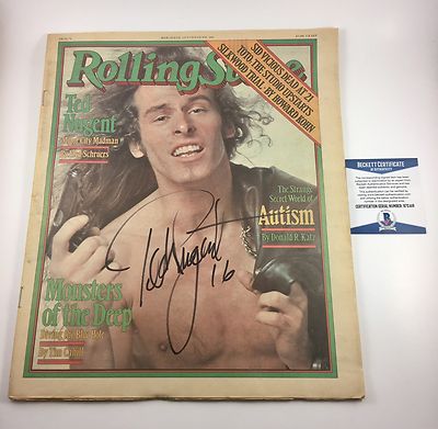 Ted Nugent Rolling Stone Magazine Signed Autographed Beckett COA | eBay