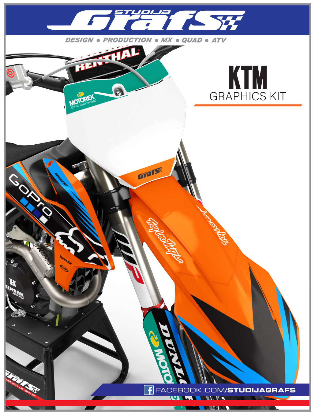 2014 2015 2016 Fits EXC 250 350 450 500 Graphics Kit For KTM Decals ...