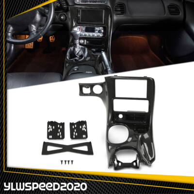 Double Din Dash Installation Kit Carbon Fiber Fit For 1997-04 Chevy ...