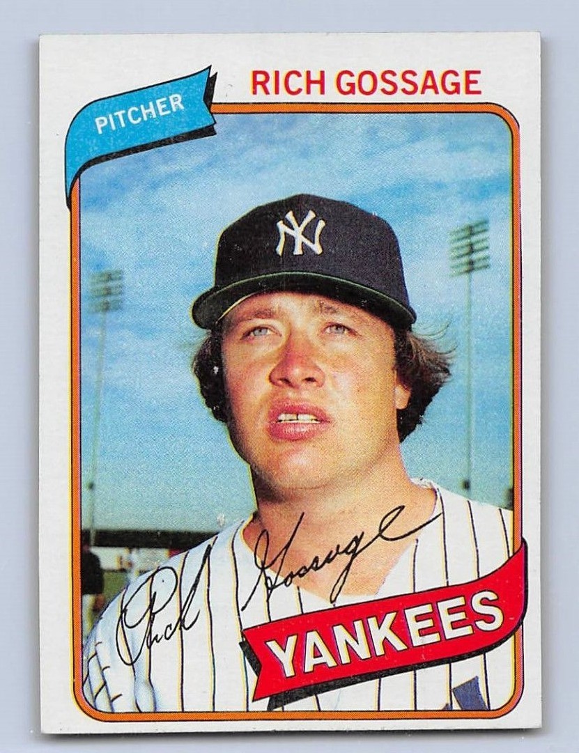 1980 RICH "GOOSE" GOSSAGE - Topps Baseball Card # 140 - NEW YORK ...