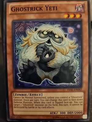 Ghostrick Yeti - Yugioh Dark Monster - Vintage | eBay