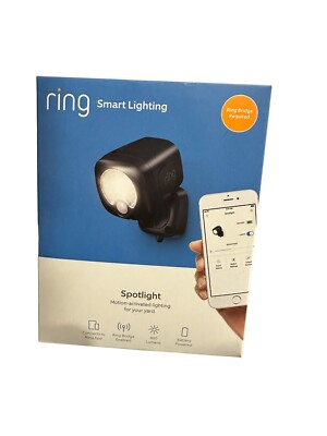 Ring Smart Lighting Battery-Powered 400-Lumen LED Smart Spotlight ...