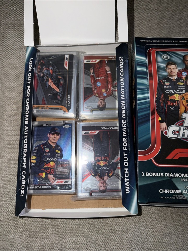 Topps Chrome F1 2025 Base X2 Box’s 100+ Cards | eBay UK