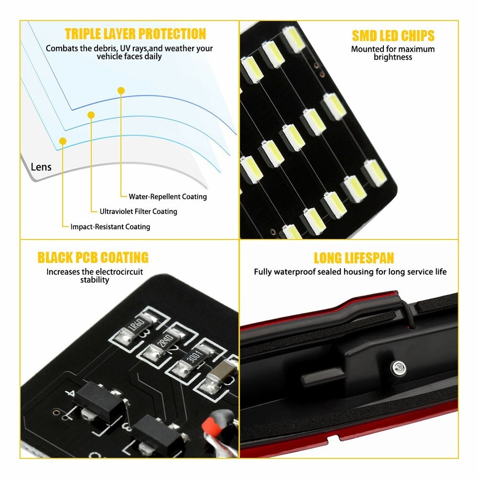 For 02-12 Chevrolet Avalanche Pickup Truck 3rd Third Brake Light CHMSL ...