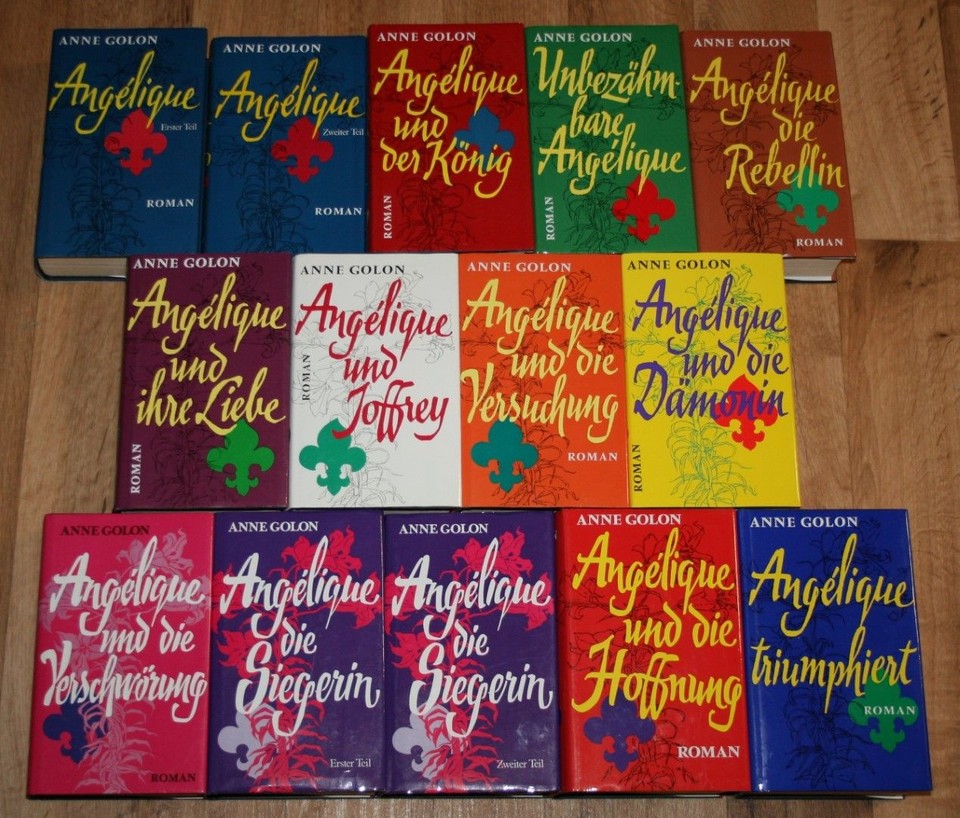 12 Bände: ANGELIQUE von Anne Golon. Komplette Serie inkl. Angelique ...