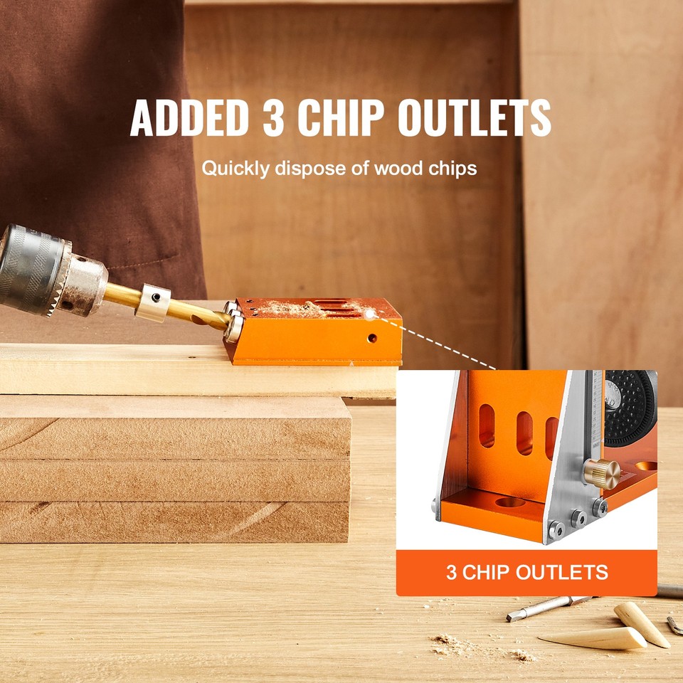 Uimoso Pocket Hole Jig Kit Carpentry Joinery Woodworking System ...