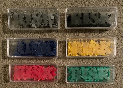 (6) 1993 RISK Board GAME Replacement PARTS Pieces Armies, Cannon Horses ...
