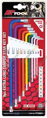 1 x PKTOOL 9pc EXTRA LONG STAR TAMPER STAR KEY SET PT30601 | eBay Australia
