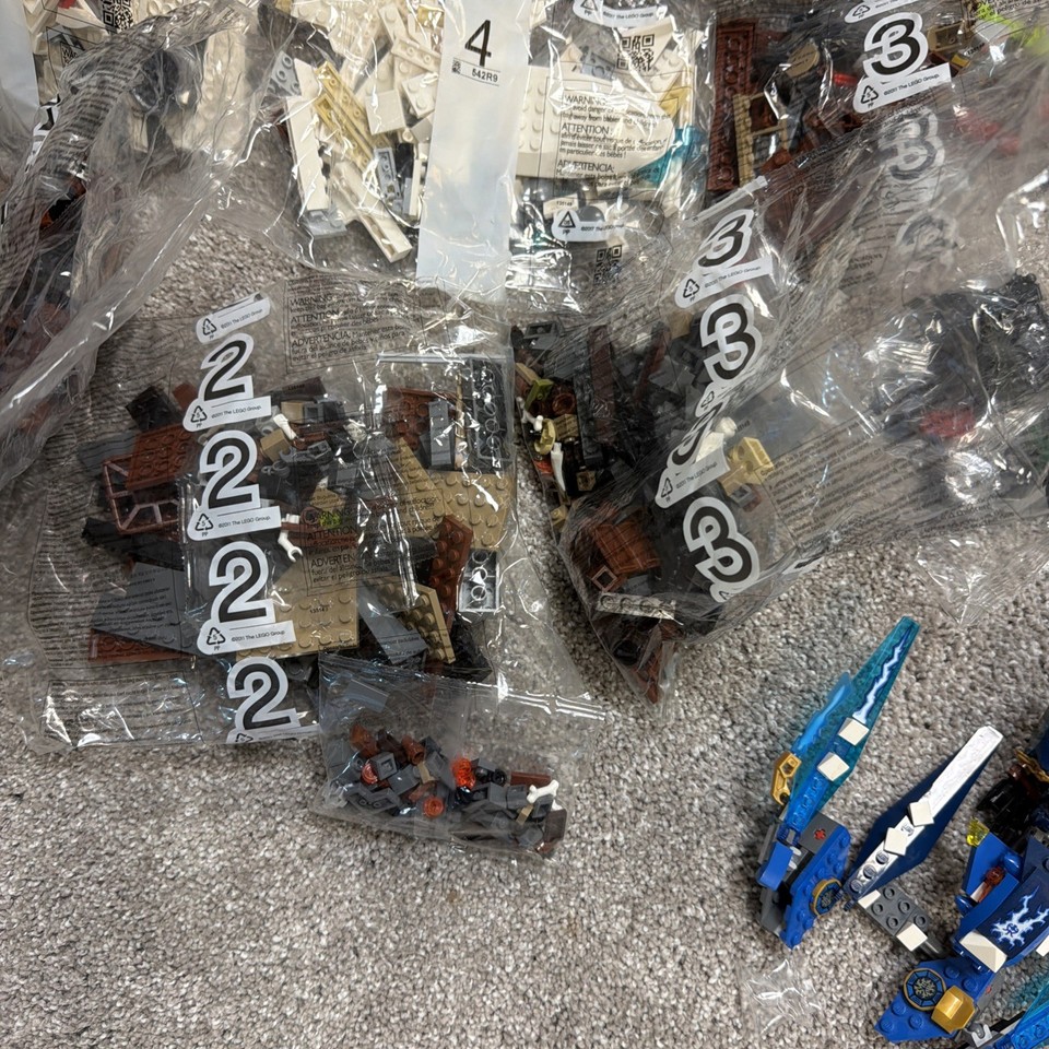 Bulk LEGO Lot 15.5 Pounds+ Random Mixed Pieces Sealded Bags Mini Figs ...