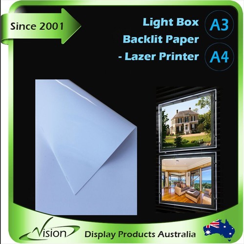A3 A4 LED Panel Backlit Paper Back Light Film for Real Estate Window ...