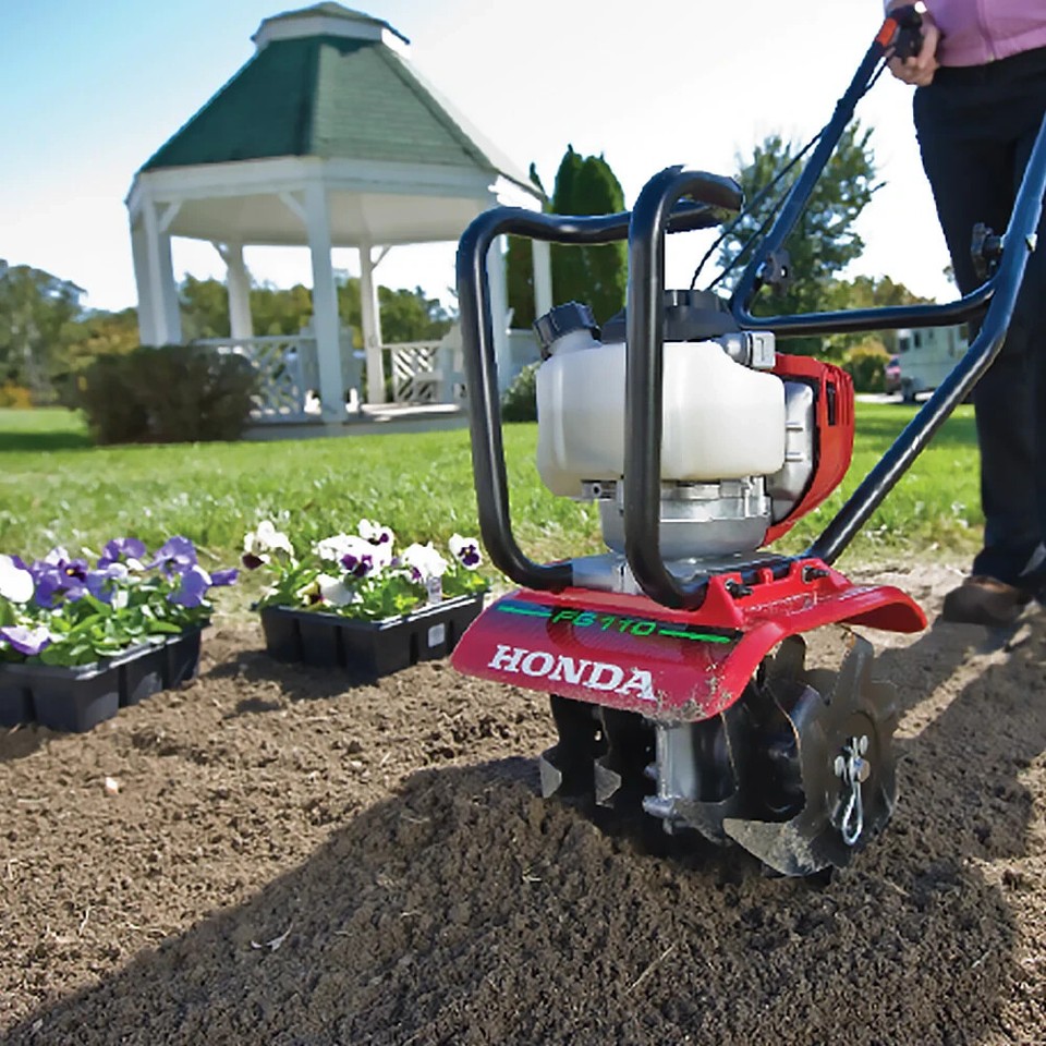 Honda FG110 25cc 9 in. Height-Adjustable Compact Front Tine Tiller ...
