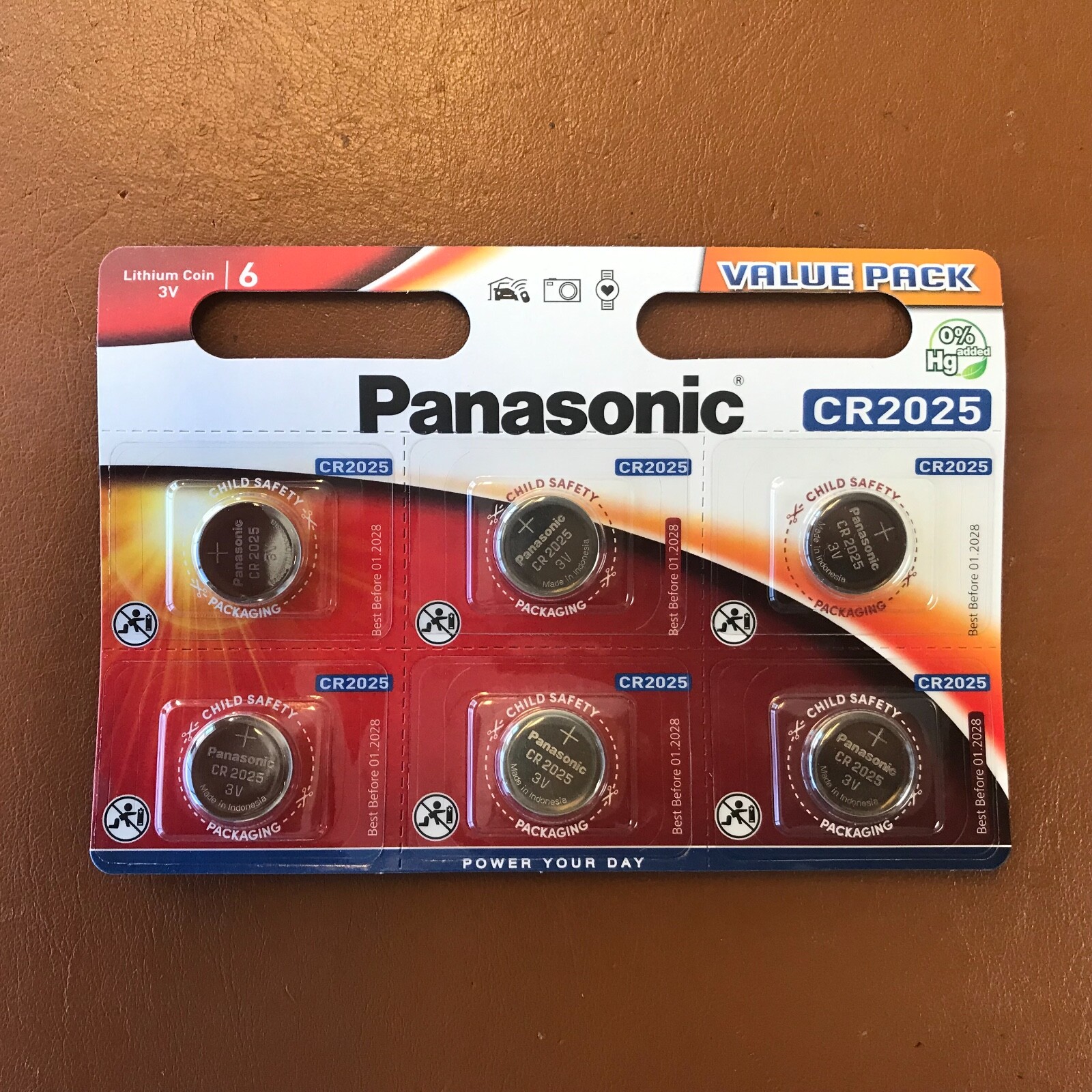 2 Panasonic CR2025 3V Lithium Coin Cell Battery 2025 For Watches Fob ...