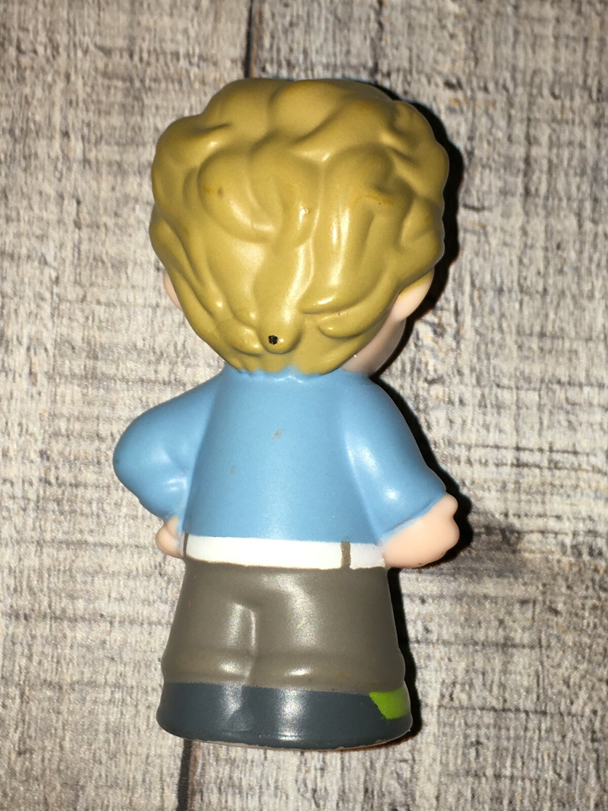 FISHER PRICE LITTLE PEOPLE DAD FATHER MAN BLUE VEST V NECK SWEATER BOY ...