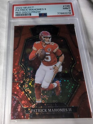 2022 PATRICK MAHOMES II SELECT RED DISCO PRIZM /49 SP CHIEFS Color ...