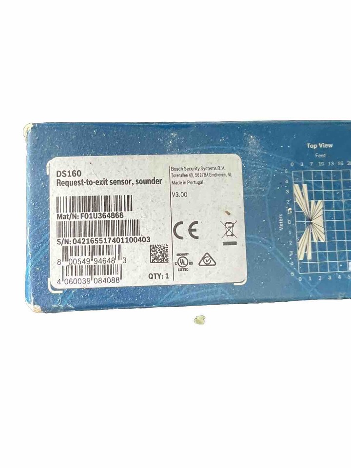 Bosch DS160 High Performance Request-to-Exit PIR Motion Detector Sensor ...