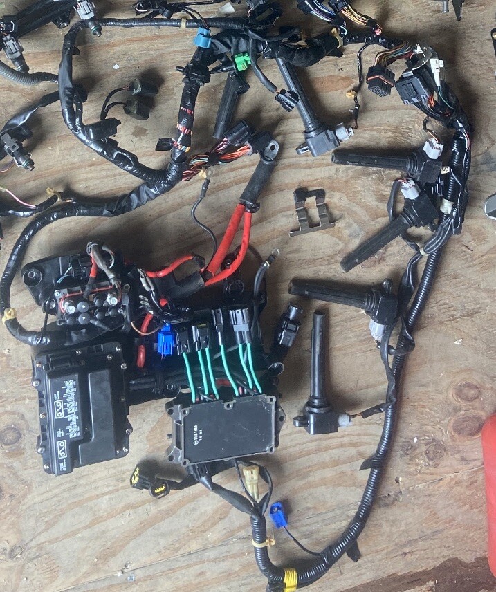 2021 Yamaha 300 Outboard Oem Engine Wire Harness With Coils | eBay