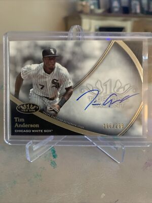 2020 Topps Tier One Talent Auto Tim Anderson 196/299 Chicago White Sox ...