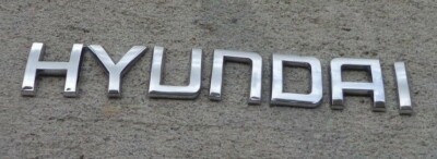Hyundai trunk emblem letters badge Accent Sonata Santa Fe Tucson rear ...