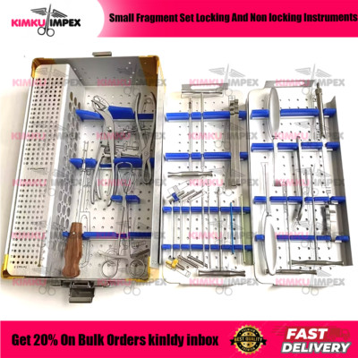 Small Fragment Set Locking And Non locking Instruments Orthopedic Set ...