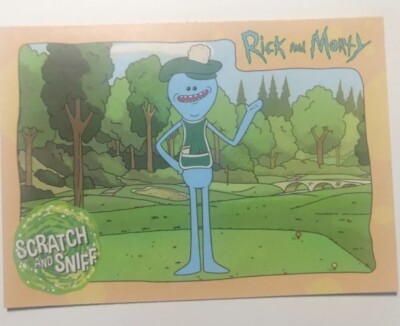 Cryptozoic Rick and Morty SS6 Scratch and Sniff Mr. Meeseeks Chase Card ...