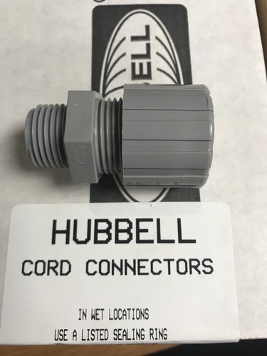 Lot Of 25 Pcs Hubbell 1/2 NPT Cord Grip Nylon SHC1022CR Range 250-375 ...