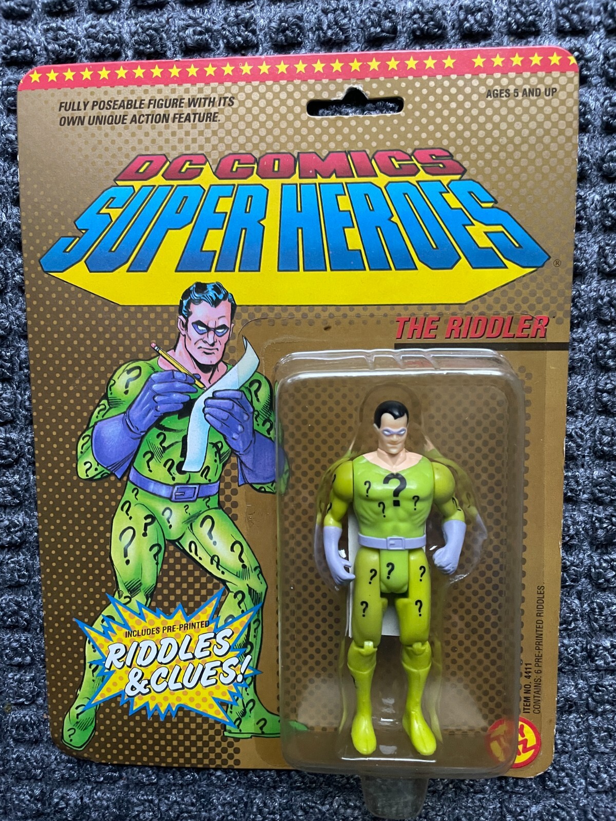 DC Superheroes The Riddler Action Figure Toybiz 1989 MOC Figure #2 | eBay