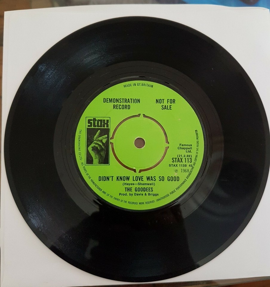 GOODEES CONDITION RED 1968 UK Stax Records Demo very rare NORTHERN SOUL ...