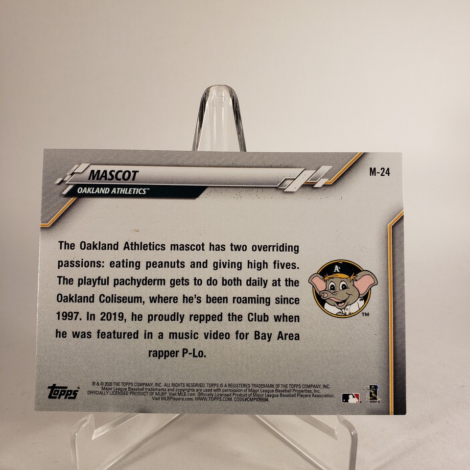 2020 Topps Opening Day Mascots #M-24 Mascot Oakland Athletics | eBay