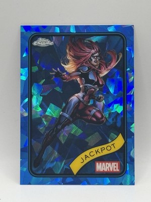 2025 Topps Chrome Marvel Sapphire #81 Jackpot Base Blue | eBay