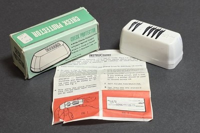 Vintage Plastic Check Protector Stamp with Original Box and ...