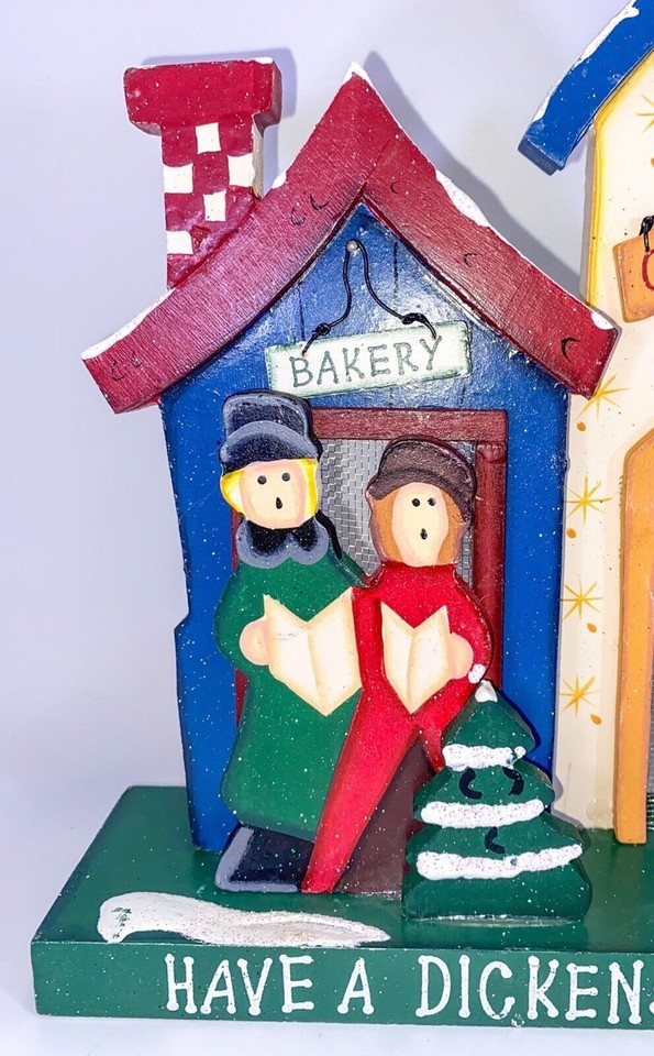 Christmas Wooden Standing Table Decorations Snowman Santa Country ...