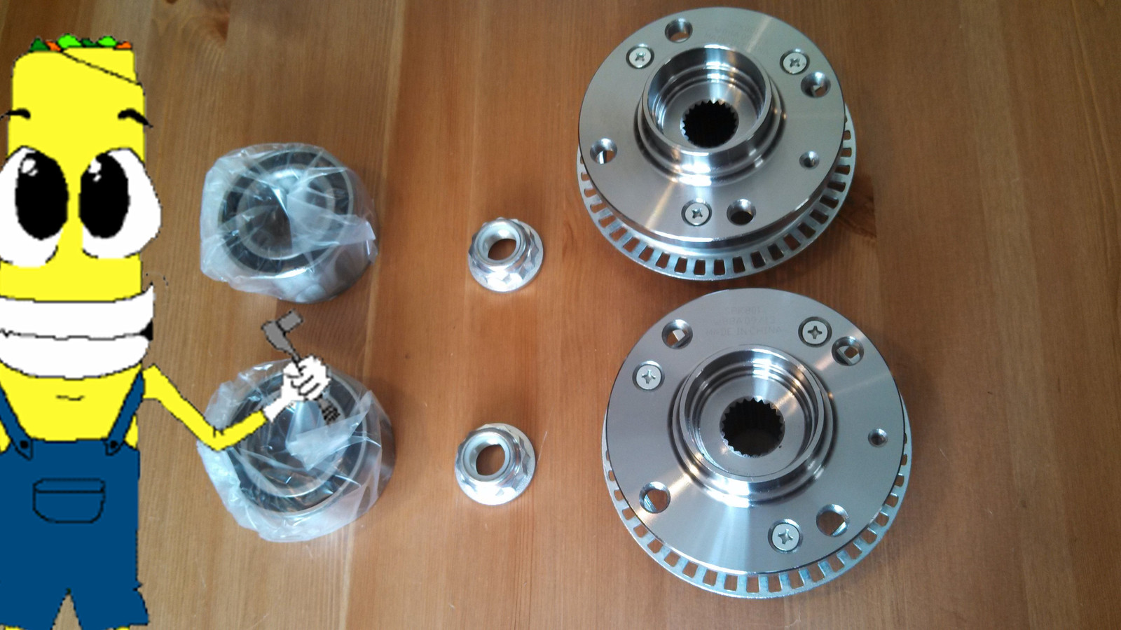 VW Cabrio Front Wheel Hub And Bearing Kit Assembly 1995-2002 PAIR TWO ...