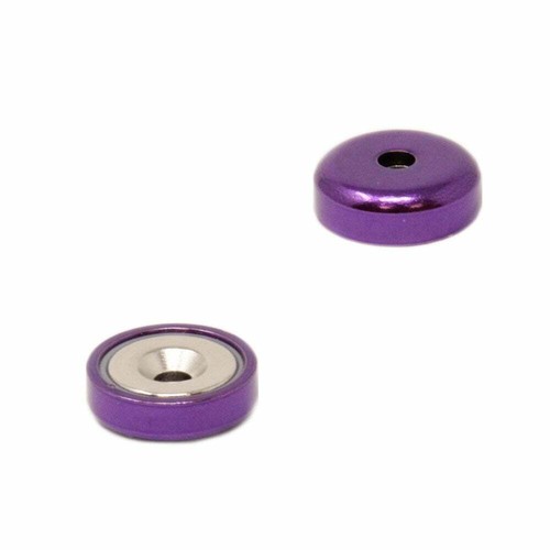 16mm Dia A type NEODYMIUM pot aimant-violet (Pack de 4) 5055641285731 ...