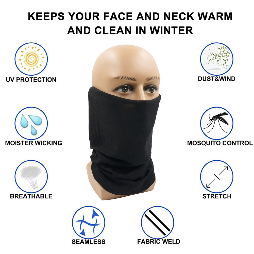 Unisex Bandana Headband Reusable Seamless Bandanas for Hiking Climbing ...