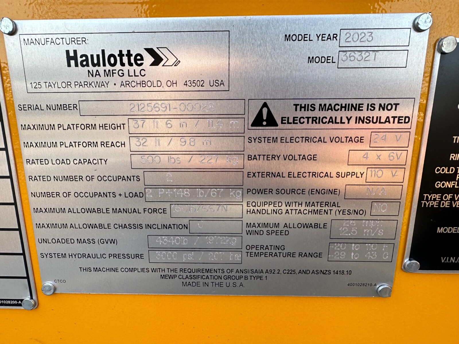 New 2023 Haulotte 3632T Towable Boom Lift Man 2IN-STOCK 2 Year Warranty ...