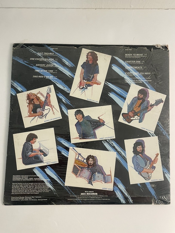 Allen Collins Band Here There & Back 1983 Press MCA-39000 sealed hype ...