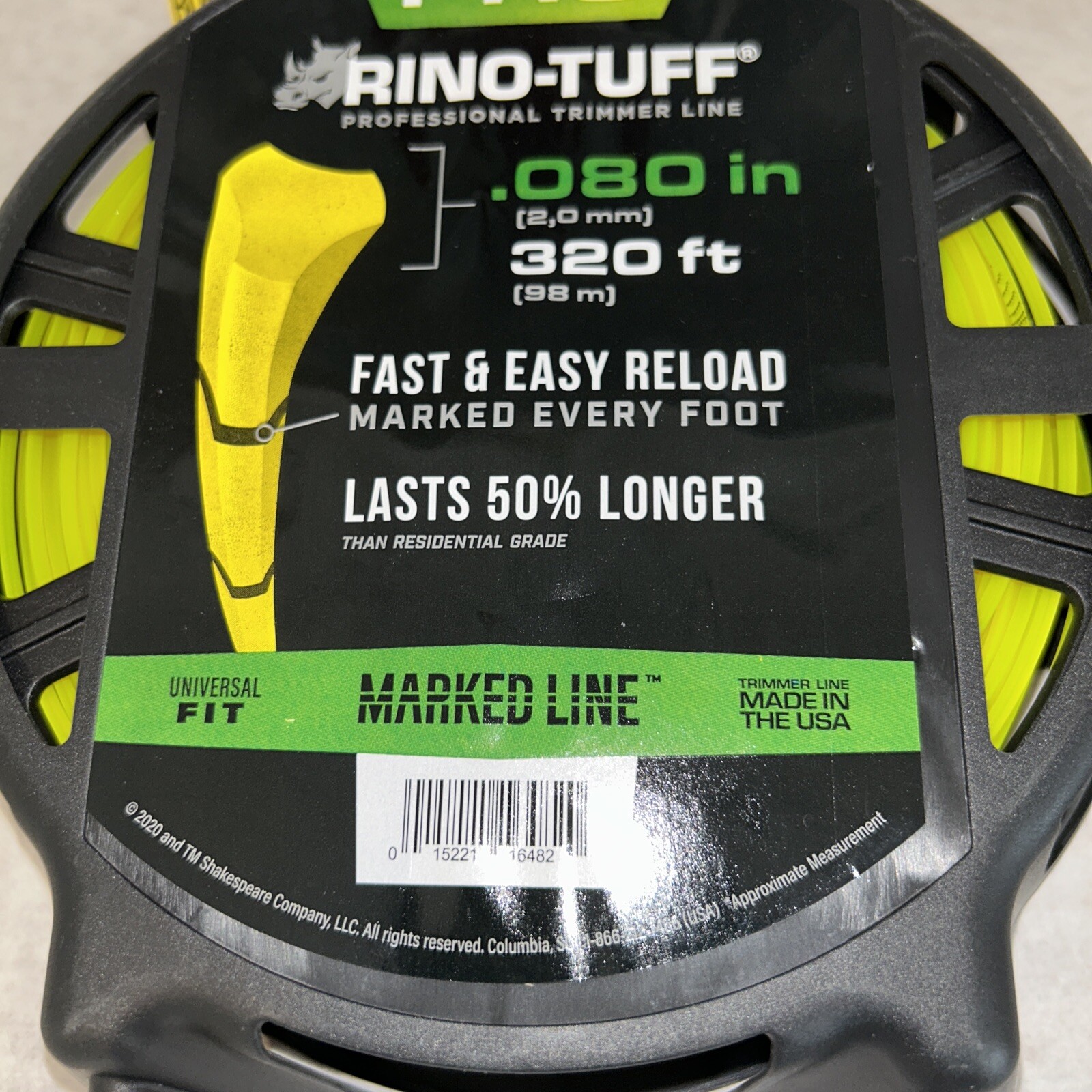 Rino Tuff 16482 .08 Inch X 320 Foot Long Triangle Shaped Heavy Duty ...
