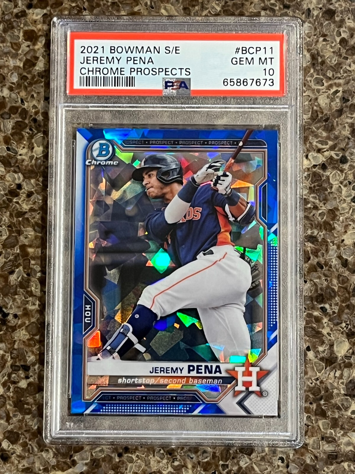 2021 BOWMAN CHROME SAPPHIRE JEREMY PENA ROOKIE CARD #BCP11 PSA 10 ...