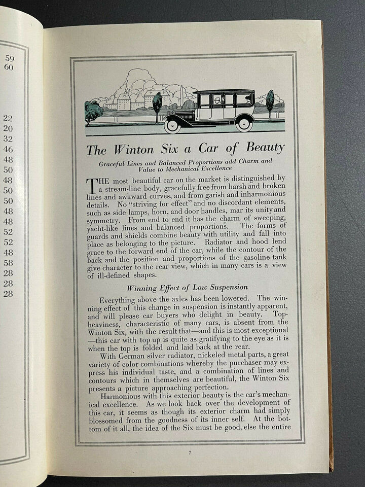 1914 Winton Six Showroom Sales Book, Brochure - RARE Awesome L@@K | eBay UK