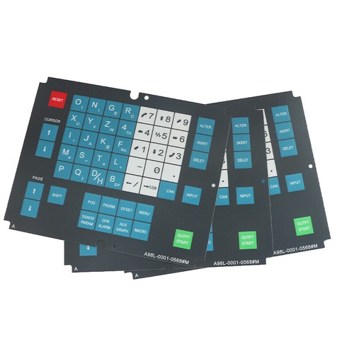 NEW FANUC A98L-0001-0568#M Membrane Keysheet Keypad Keyboard 54 keys ...