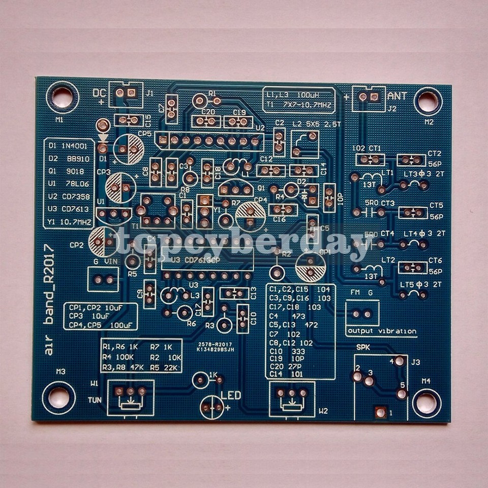 NEW DIY KIT R2017 Aviation Band Receiver Aeronautical Band Receiver Kit ...