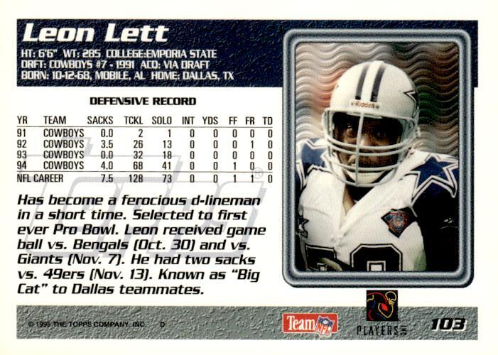 1995 Topps #103 Leon Lett | eBay