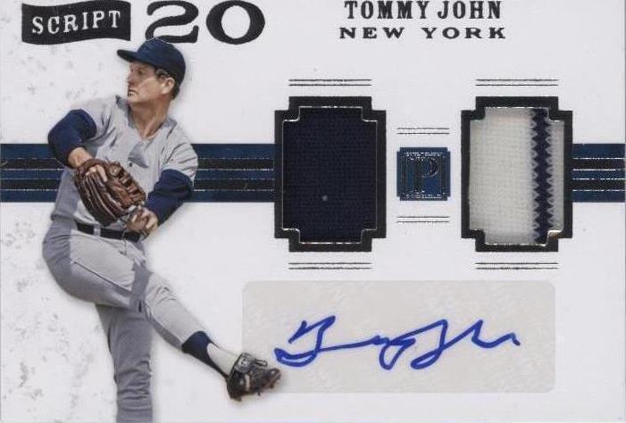 2016 Panini Pantheon - Script 20 Tommy John #20-TJ /199 (AU, MEM) for ...
