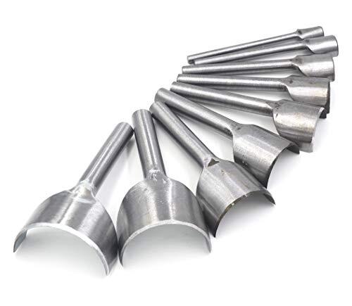 9 Pcs Leather Craft Tools Halfround Cutter Punch For Crafting Strap ...