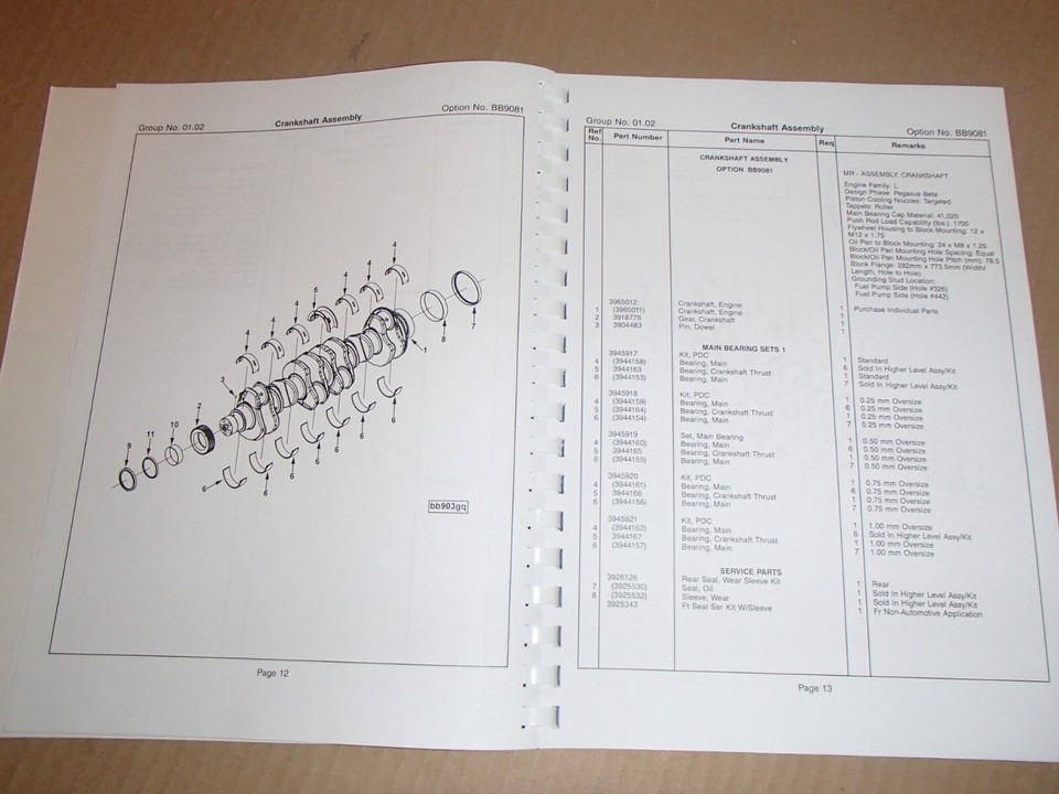 Cummins QSL9 CM850 Generator Engine Parts Manual | eBay