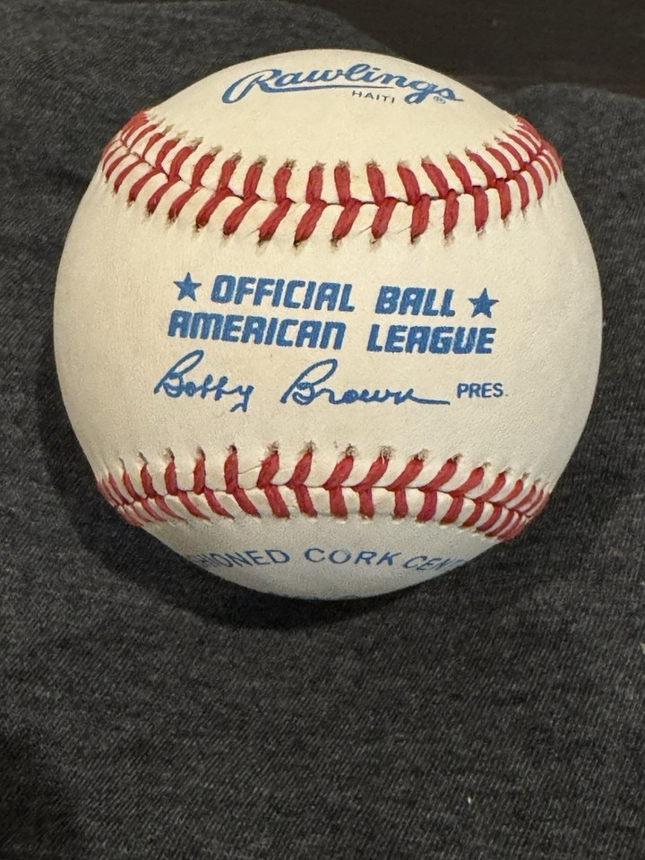Mickey Mantle Signed Bobby Brown Baseball Yankees PSA/DNA LOA | eBay
