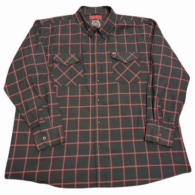 Dixxon Flannel Co SLAYER Flannel Limited Edition Mens 4XL, Black Pearl ...