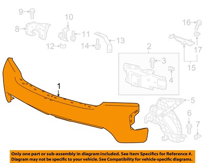GM OEM 19-22 Silverado 1500 LD Bumper Components-Front Bumper 84588808 ...